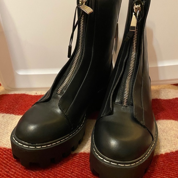 Zara | Shoes | Zara Flat Ankle Boots With Zip Trf | Poshmark